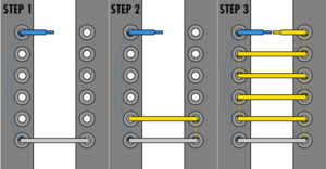 Straight Bar Lacing | Black Lapel